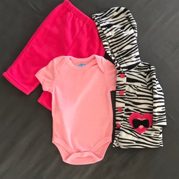 Bon Bebe | Shirts & Tops | Girls 3 Pc Fleece Set | Poshmark